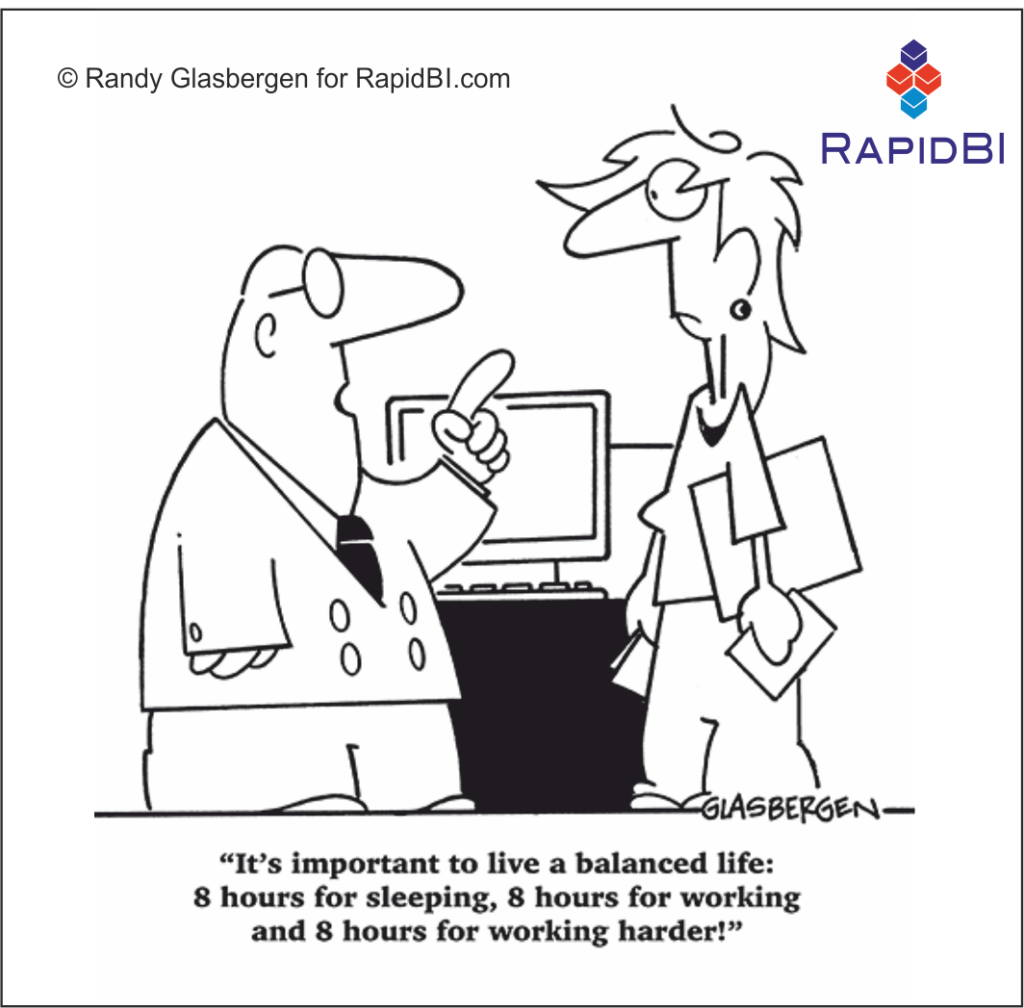 RapidBI Daily Cartoon #29 A look at the lighter side of work life