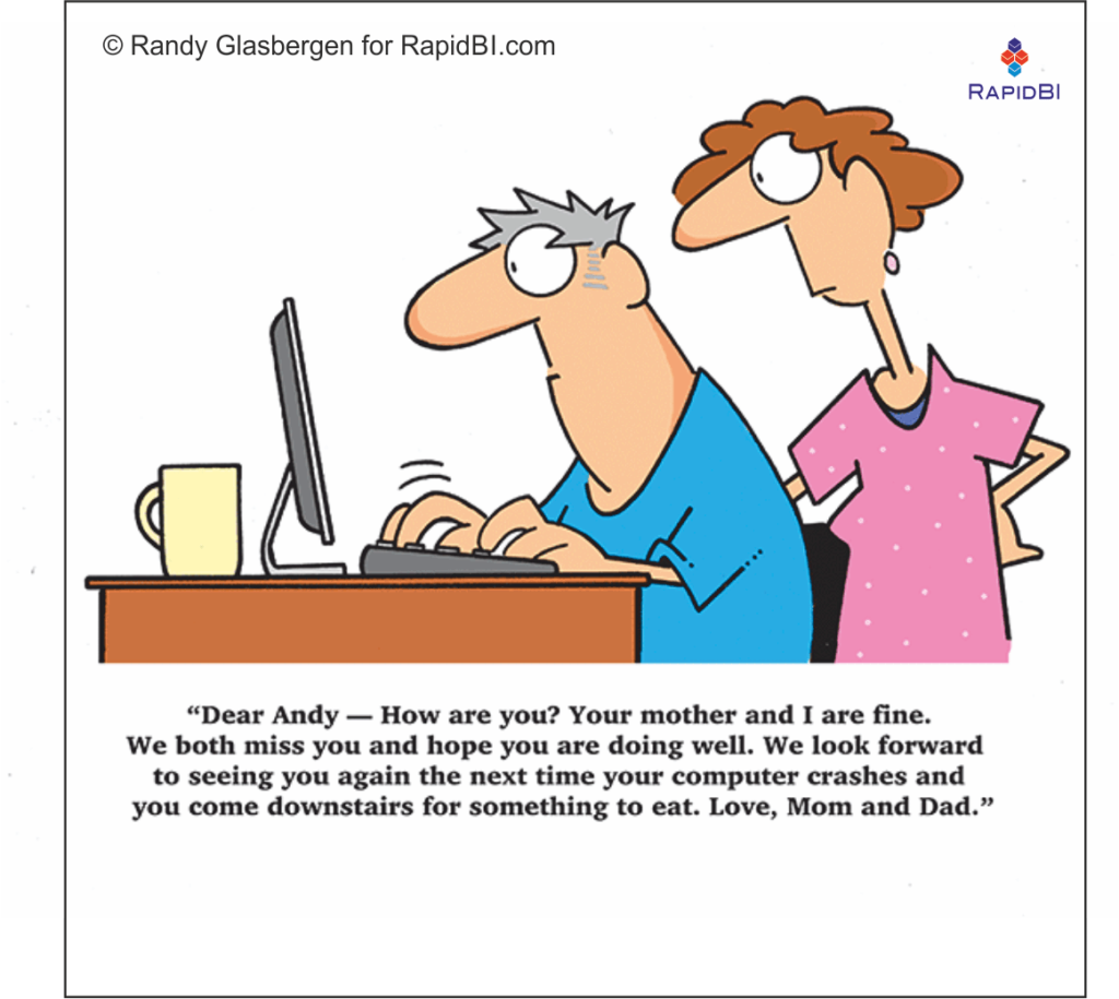 RapidBI Daily Cartoon #35 A look at the lighter side of work life